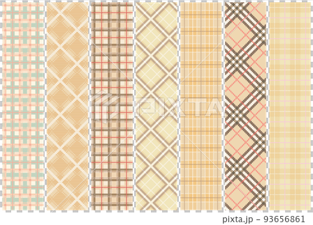 Plaid pattern thin daidai, skin color, beige... - Stock Illustration ...