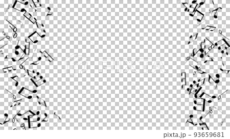 Musical score background frame with depth - Stock Illustration ...