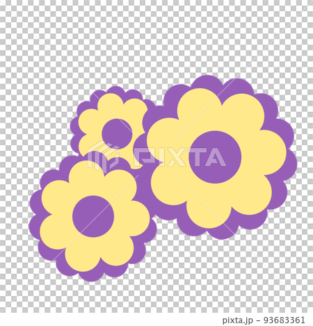 Showa retro style flower illustration - Stock Illustration [93683361 ...
