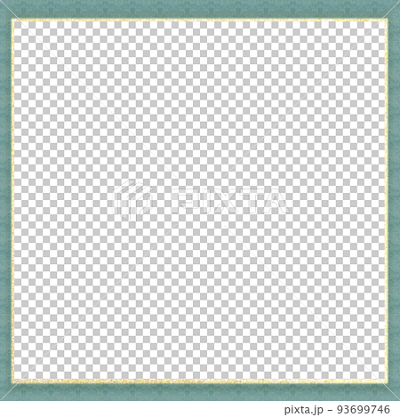 Square transparent antique frame background green - Stock Illustration ...