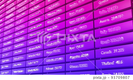 3d render. Abstract economical bg with...のイラスト素材 [93709807] - PIXTA