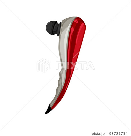 back neck massage cartoon vector illustrationのイラスト素材 [93721754] - PIXTA