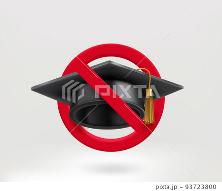 No graduation and education concept with...のイラスト素材 [93723800] - PIXTA