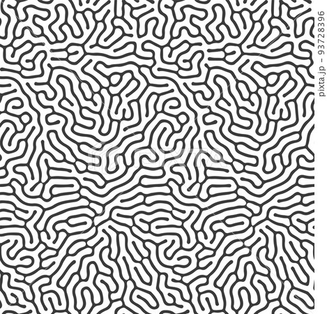 Abstract seamless pattern. Organic curves....のイラスト素材 [93728396] - PIXTA