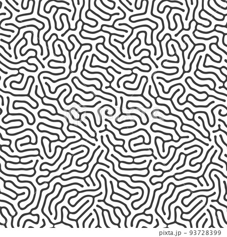 Abstract seamless pattern. Organic curves....のイラスト素材 [93728399] - PIXTA