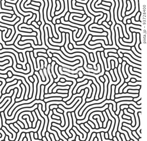 Abstract seamless pattern. Organic curves....のイラスト素材 [93728400] - PIXTA