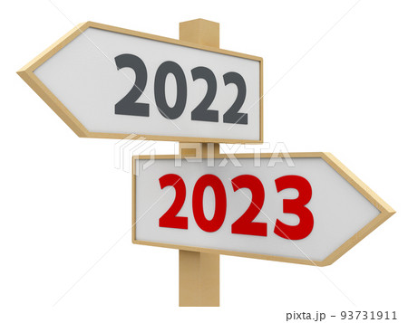 Road sign 2023のイラスト素材 [93731911] - PIXTA