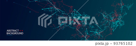 Abstract polygonal vector science background...のイラスト素材 [93765102] - PIXTA