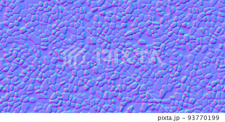 Normal map of seamless pebble mosaic organic...のイラスト素材 [93770199] - PIXTA