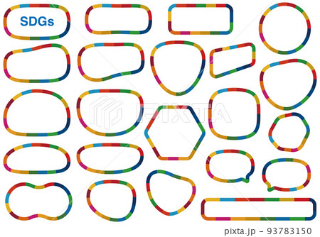 SDGsのフレームセット 1のイラスト素材 [93783150] - PIXTA