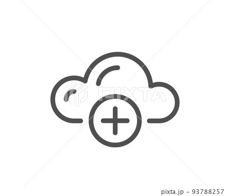 Cloud computing line icon. Internet data...のイラスト素材 [93788257] - PIXTA
