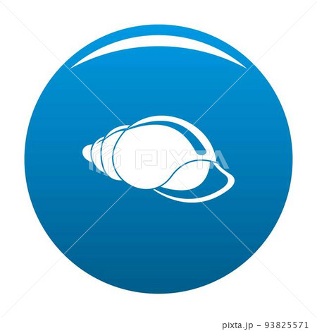 Small shell icon vector blueのイラスト素材 [93825571] - PIXTA