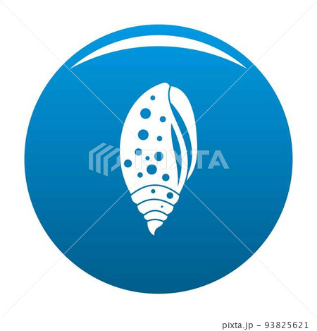 Sea shell icon vector blueのイラスト素材 [93825621] - PIXTA