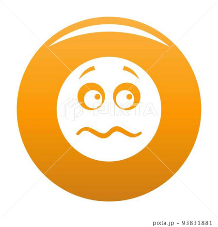 Smile icon vector orangeのイラスト素材 [93831881] - PIXTA