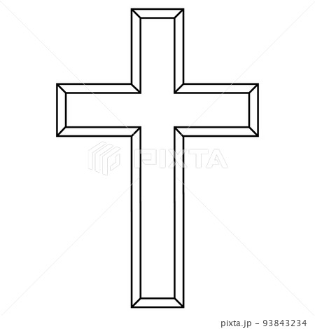 Catholic Cross Outline