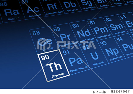 Thorium, on periodic table of the elements, in...のイラスト素材 [93847947] - PIXTA