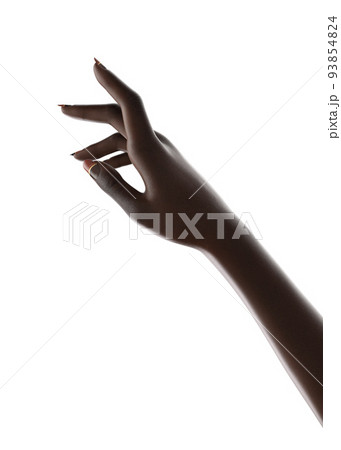 Dark skinned hand with fashion manicureのイラスト素材 [93854824] - PIXTA