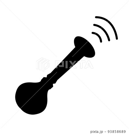 klaxon icon on white background. vehicle horn...のイラスト素材 [93858689] - PIXTA