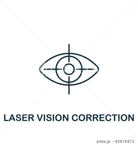 Laser Vision Correction icon. Line simple icon...のイラスト素材 [93876872] - PIXTA