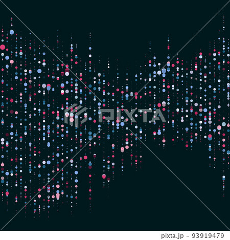 Abstractly arranged dots on blue background.のイラスト素材 [93919479] - PIXTA