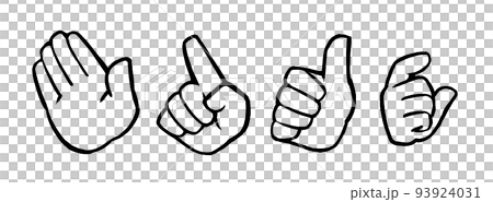 Deformed hand icon 1 - Stock Illustration [93924031] - PIXTA