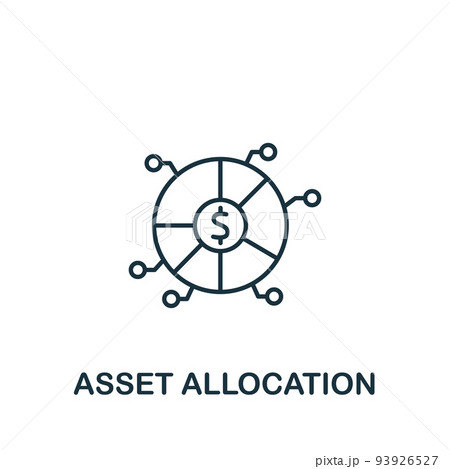 Asset Allocation icon. Line simple line Stock...のイラスト素材 [93926527] - PIXTA