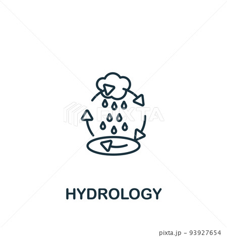 Hydrology icon. Line simple Science icon for...のイラスト素材 [93927654] - PIXTA