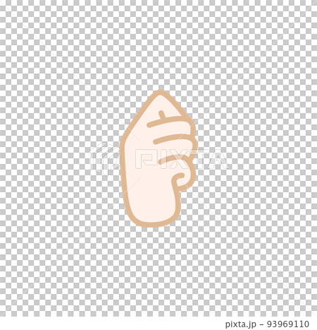 hand in thinking pose - Stock Illustration [93969110] - PIXTA