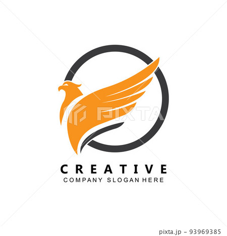 simple eagle wing logo vector symbolのイラスト素材 [93969385] - PIXTA