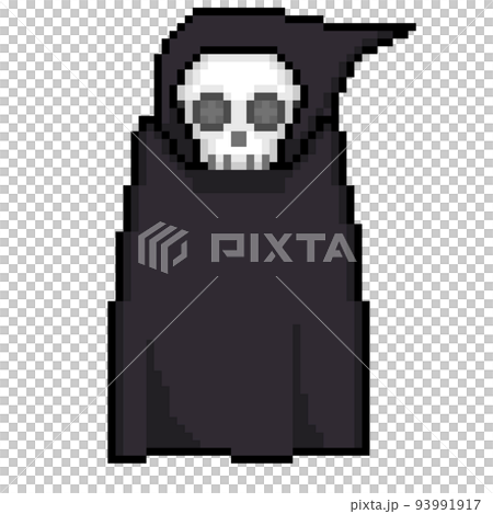 pixel illustration of grim reaper - Stock Illustration [93991917] - PIXTA