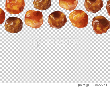 Hand drawn watercolor meatball illustration... - Stock Illustration ...