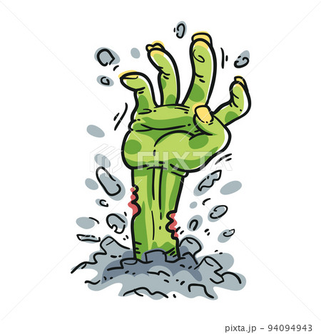 Cartoon Hand Coming Out Of Ground
