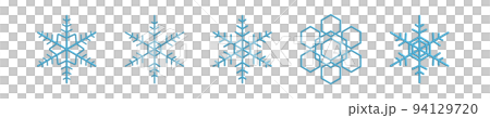 Cute snowflake variation set (3D) - Stock Illustration [94129720] - PIXTA