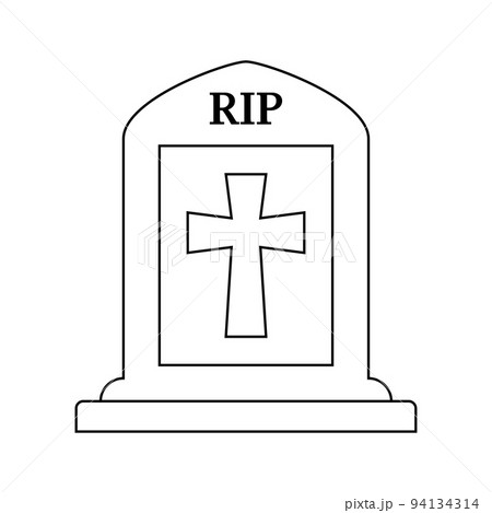 Tombstone Clipart Black And White