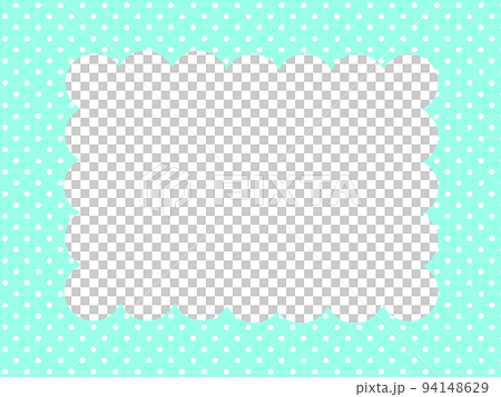 Fluffy frame on dot background - light blue - Stock Illustration ...