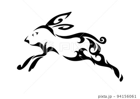 Tribal Rabbit Tattoo 70 Rabbit Tattoos Stock Photos, High Res