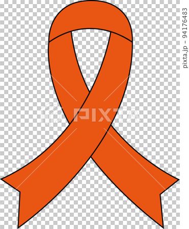 Orange Cancer Ribbon Transparent Background