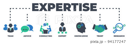 EXPERTISE Concept with icons and signsのイラスト素材 [94177247] - PIXTA