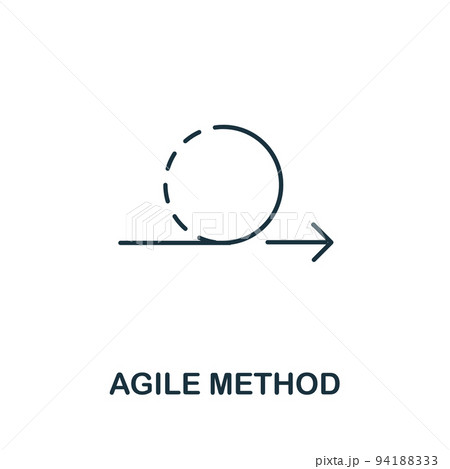 Agile Method icon. Simple creative element....のイラスト素材 [94188333] - PIXTA