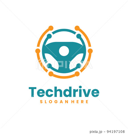 Drive technology logo vector. Smart driving...のイラスト素材 [94197108] - PIXTA