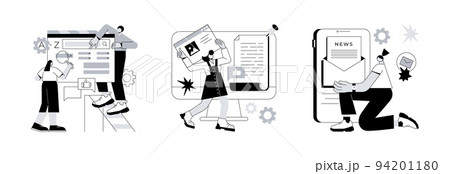 Company latest news abstract concept vector...のイラスト素材 [94201180] - PIXTA