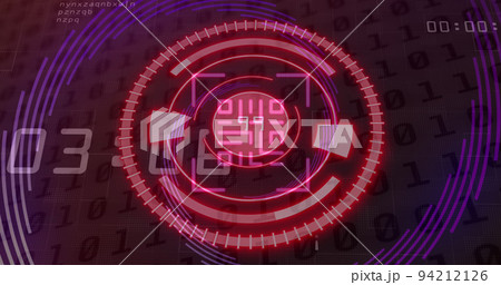 Image of scope scanning with data processing...のイラスト素材 [94212126] - PIXTA