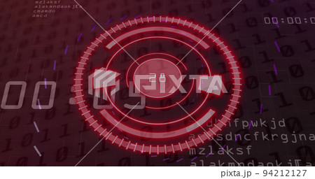 Image of scope scanning with data processing...のイラスト素材 [94212127] - PIXTA