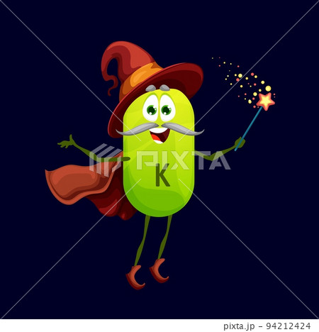 Cartoon potassium kalium micronutrient warlock...のイラスト素材 [94212424] - PIXTA