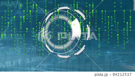 Image of scope scanning with interface, binary...のイラスト素材 [94212537] - PIXTA