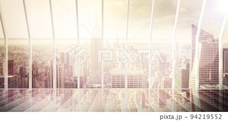 Window overlooking cityのイラスト素材 [94219552] - PIXTA