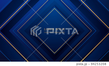 Abstract background with blue square shape and...のイラスト素材 [94253208] - PIXTA