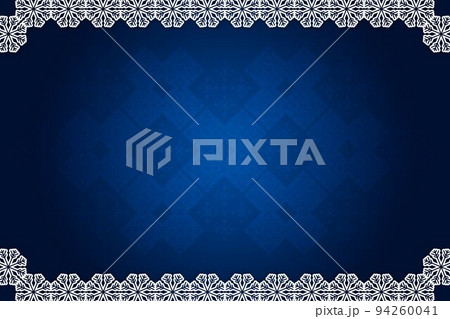 Christmas themed snow flake frameのイラスト素材 [94260041] - PIXTA