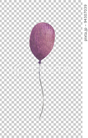 Air balloons. Hand drawn pack of party colorful... - Stock Illustration ...
