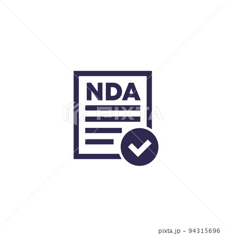NDA icon, Non Disclosure Agreementのイラスト素材 [94315696] - PIXTA